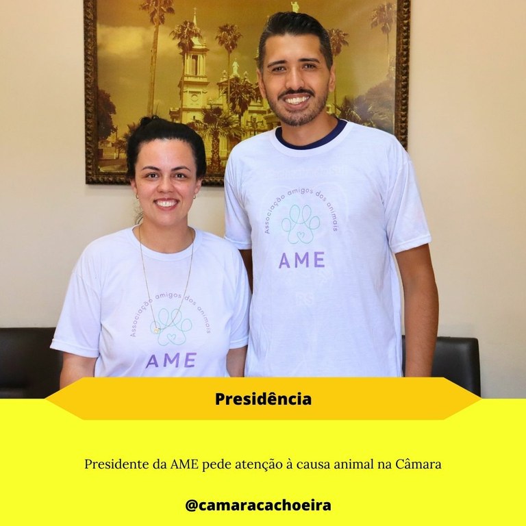 Presidente da AME pede atenção à causa animal na Câmara — Câmara de ...